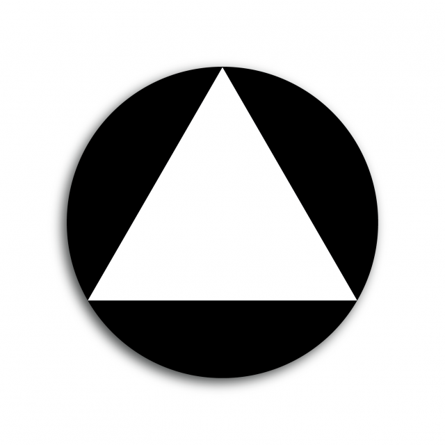 ADA Restroom Circle and Triangle 12" – Self Storage Signs