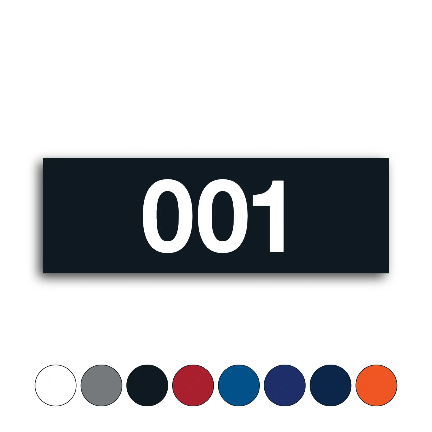 Locker Unit Number Sign 3"x 1" – Self Storage Signs