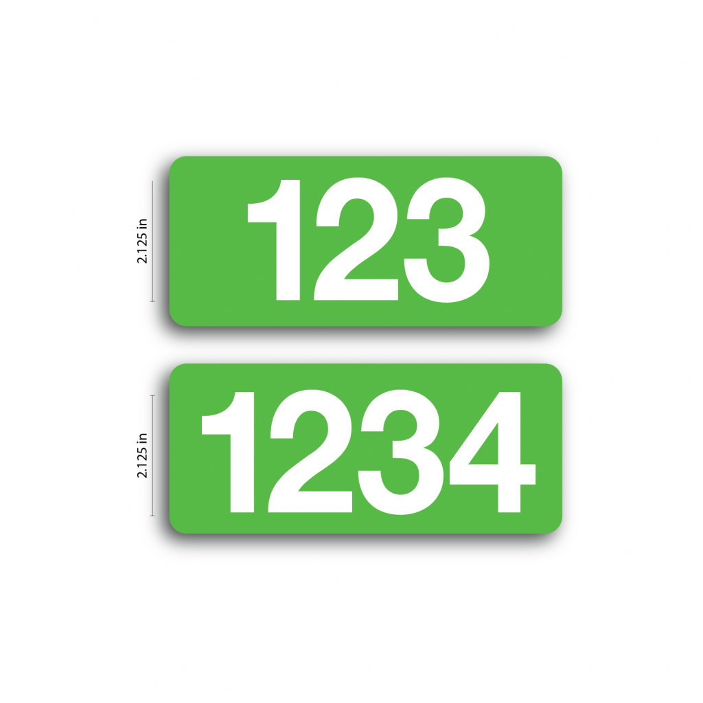 Unit Number Sign 7"x 3" – Self Storage Signs