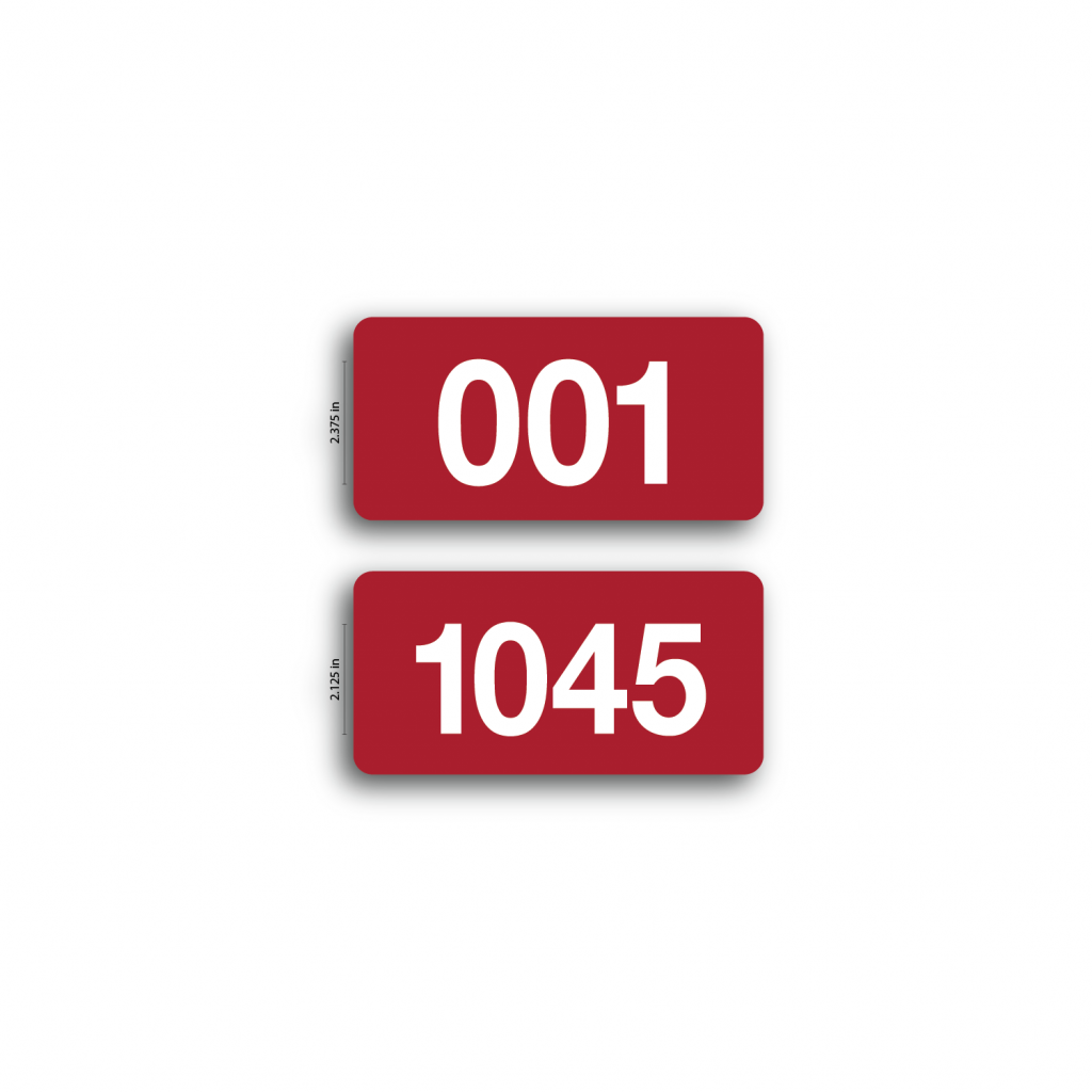 Unit Number Sign 8"x 4" – Self Storage Signs