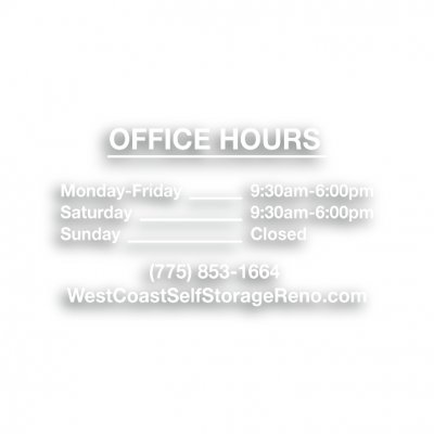 Vinyl Office Hours for Window or Door 18"x 9" – Self Storage Signs