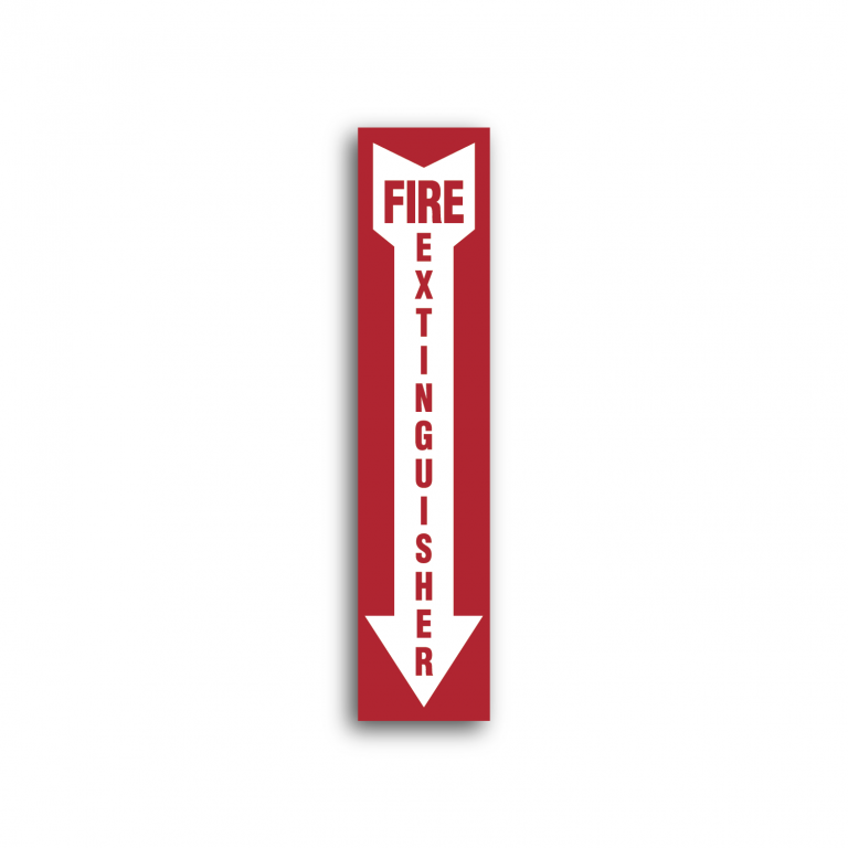 Fire Extinguisher Decal 4"x 18" – Self Storage Signs